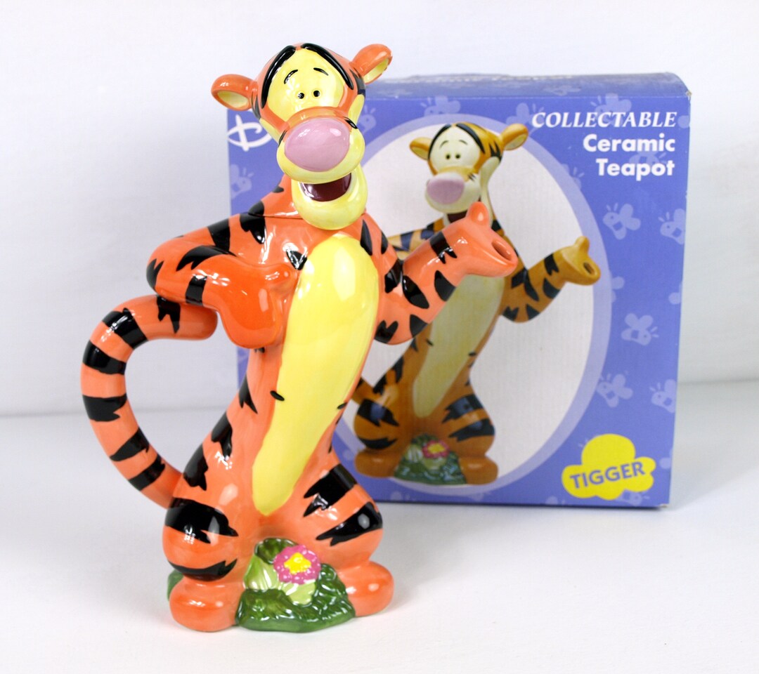 SCARCE Kreisler DISNEY TIGGER Ceramic Teapot in Original Box W ...