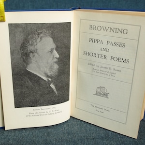 Pippa Passes and Shorter Poems by Robert Browning 1947 Odyssey Press ...