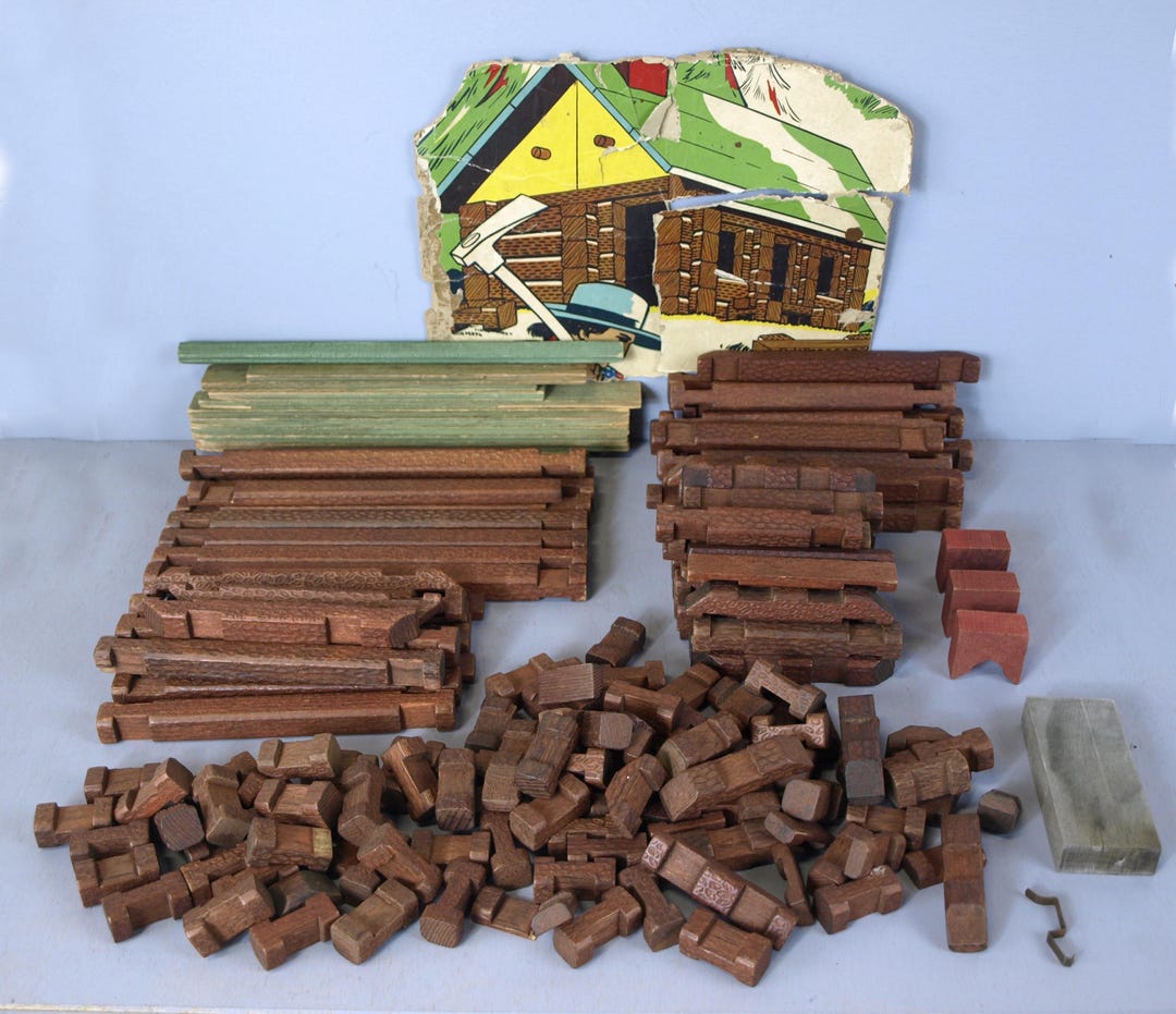 Vintage Halsam Original American Logs Made in the USA Circa 1950's 11 ...