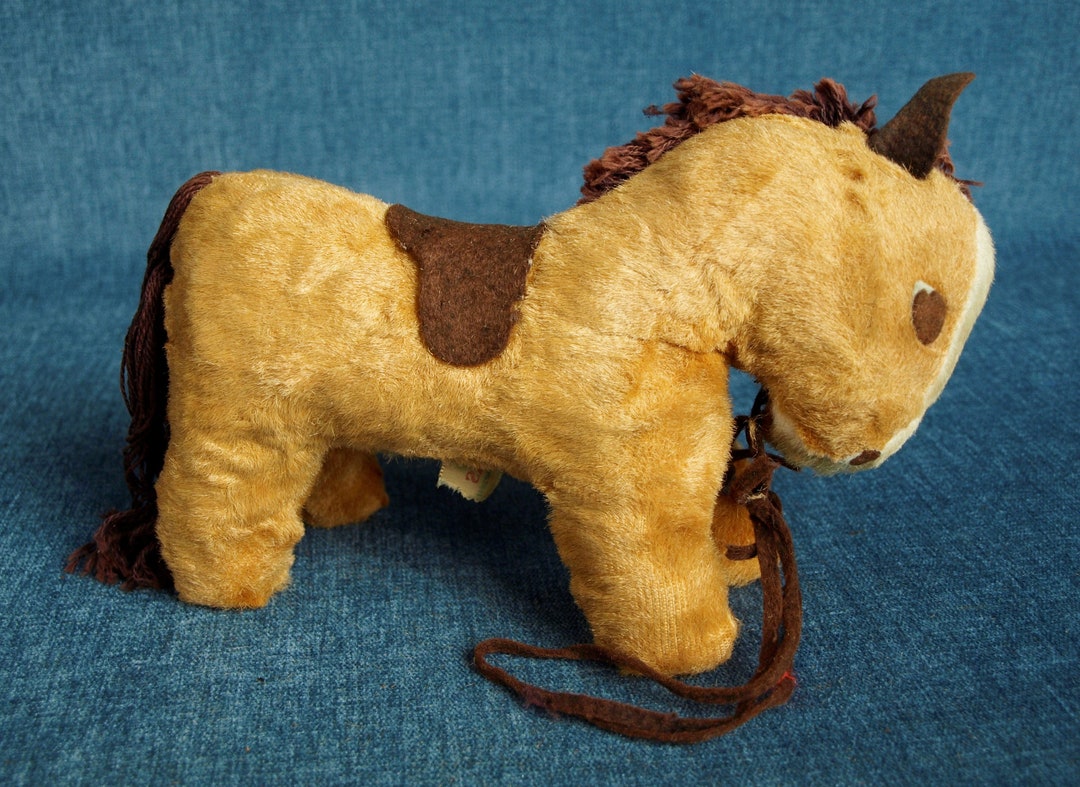 Vintage Douglas Mohair Plush Horse / Donkey / Mule Stuffed Animal ...