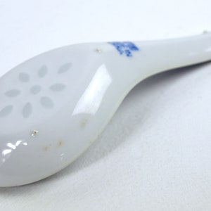 Vintage Chinese "rice Eyes" Ceramic Soup Bowls & Miso Soup Spoons W ...