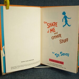 The Shape of Me and Other Stuff by Dr. Seuss 1973 HC Beginning ...