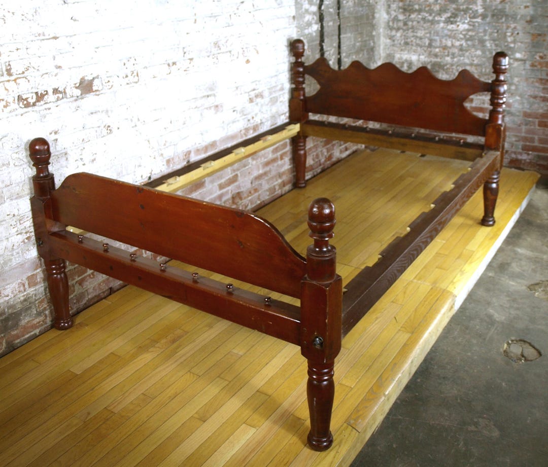 Antique Rope Bed for Full Size Mattress - Rustic Country Decor - Rich ...