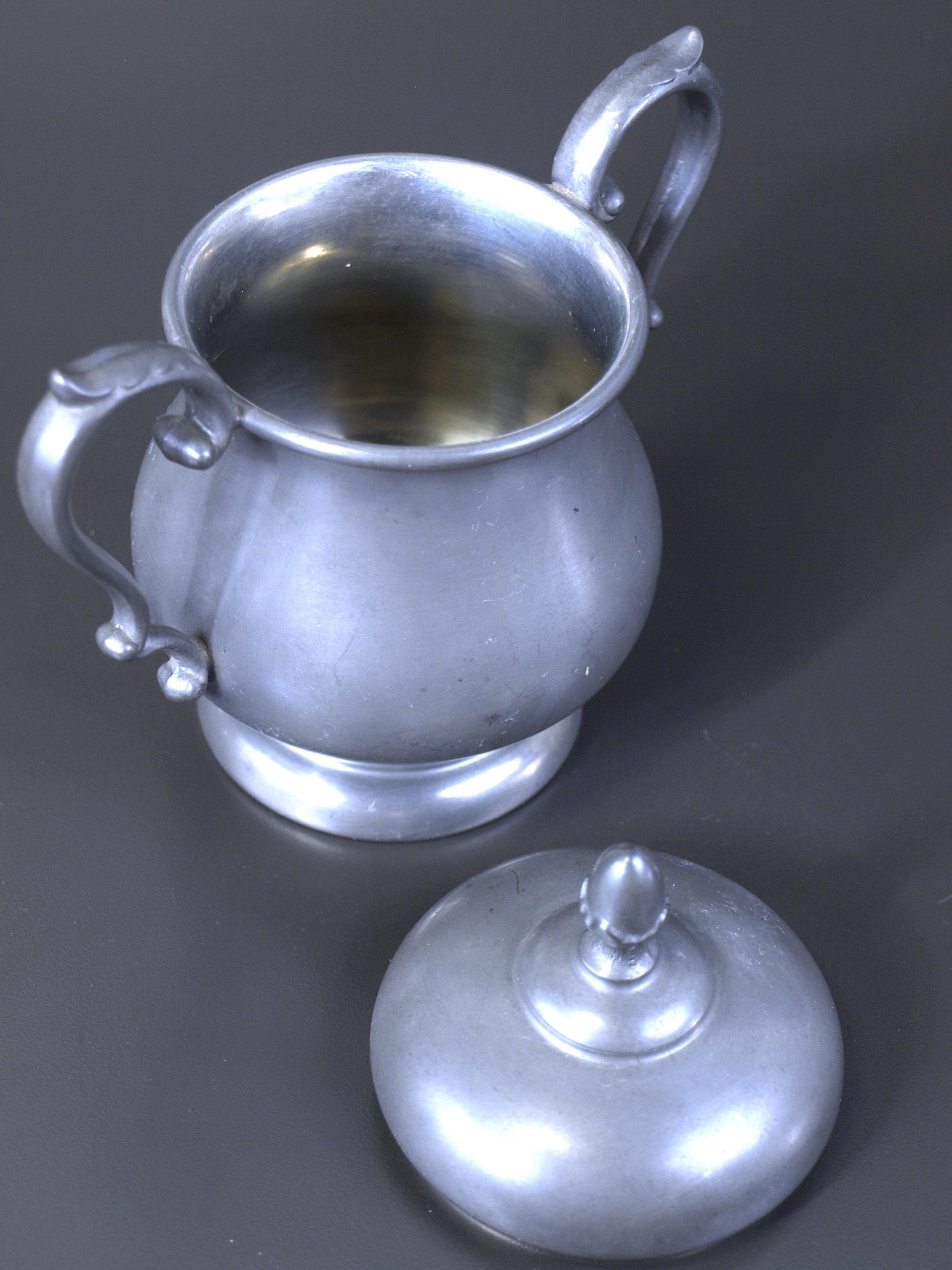 Vintage Preisner Pewter Hostess Set W/ Coffee Pot, Lidded Sugar Bowl ...