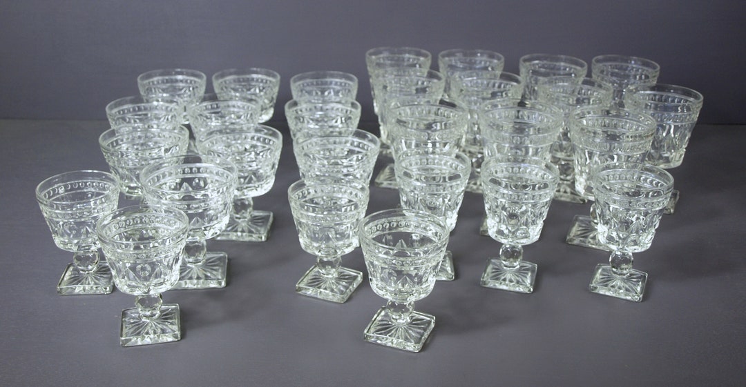 Vintage Colony Glass in "park Lane Clear" Variety - Water, Wine, Liquor ...