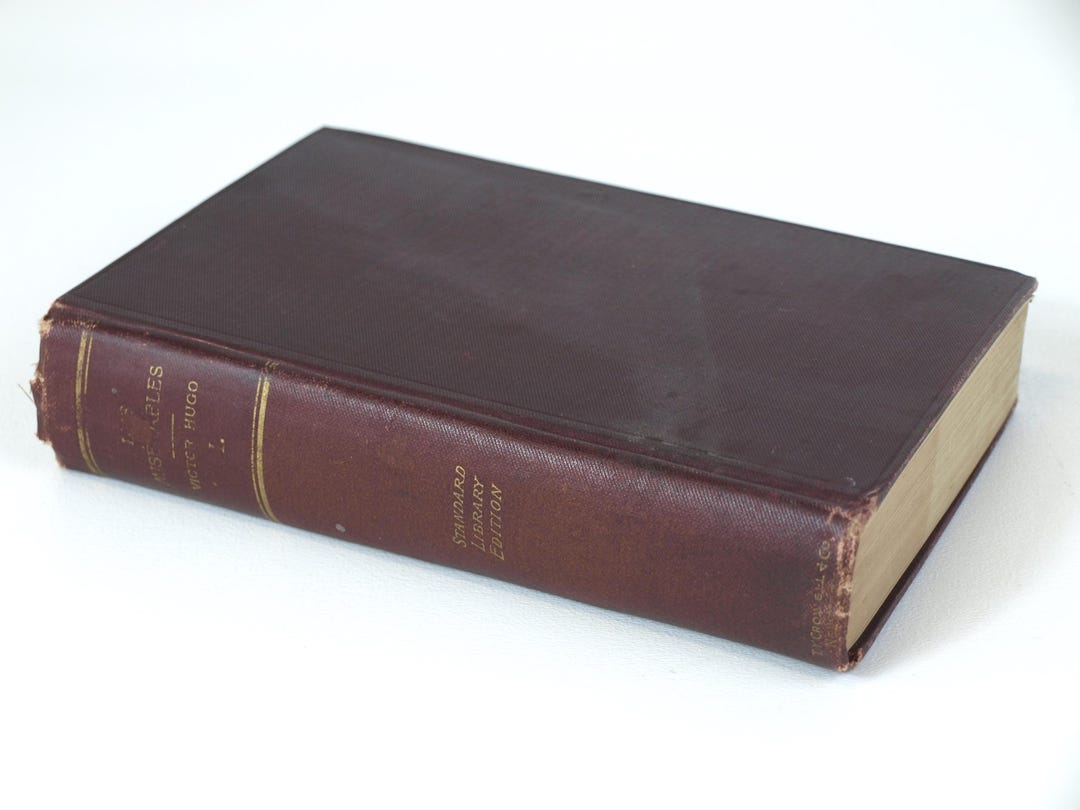 Les Miserables by Victor Hugo Volume One 1st Edition 1887 Hardcover ...