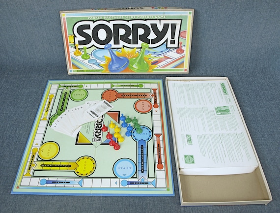Vintage Sorry Slide Pursuit Board Game 00390 by Parker - Etsy