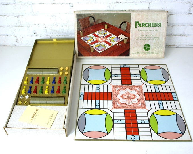 Vintage Parcheesi, Deluxe Edition by Selchow & Righter Co, Circa 1964 ...