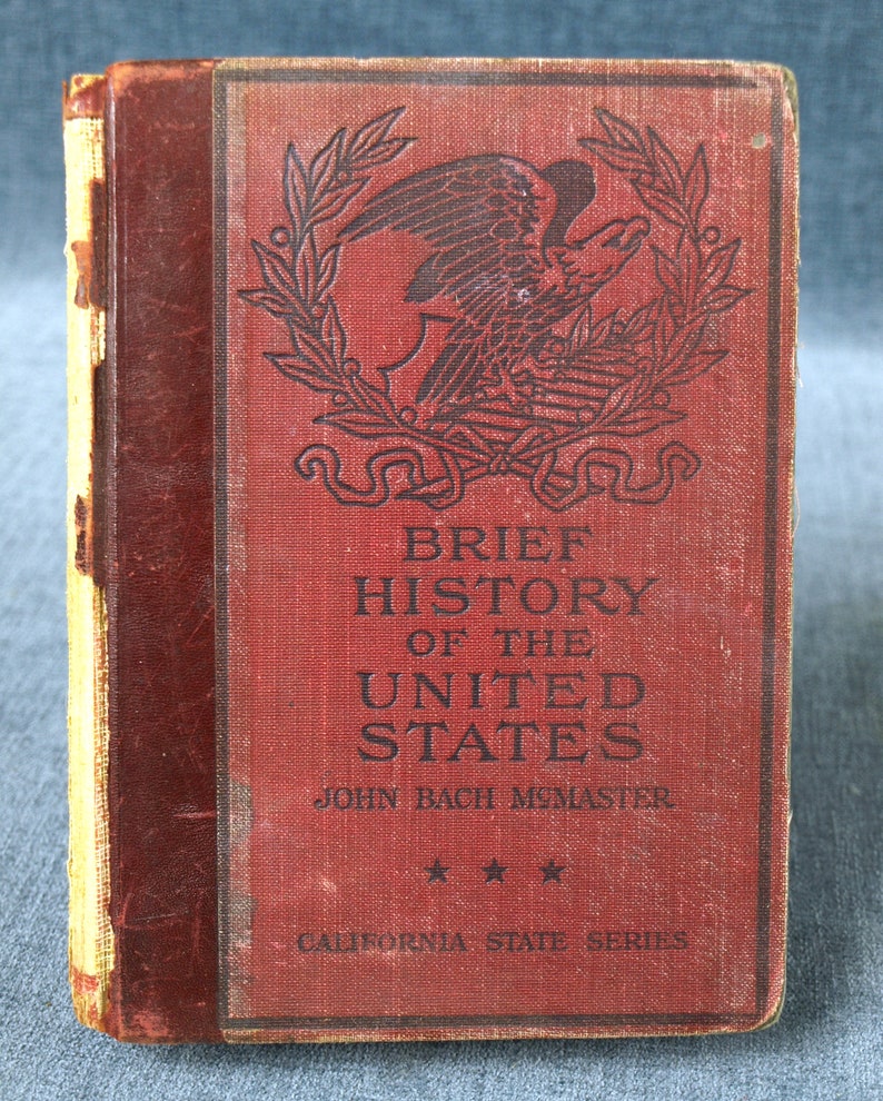 California State Series: Brief History of the United States by - Etsy