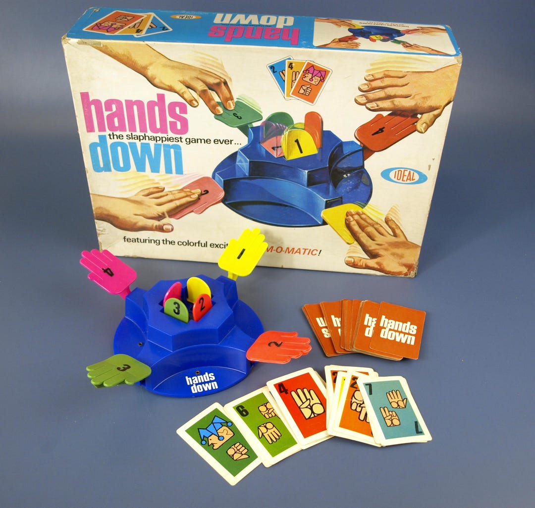 Vintage 1954 Hands Down Slam-o-matic Card Game by Ideal in Very Good ...