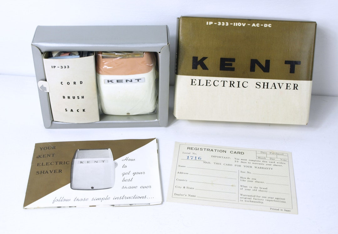 Rare Vintage 1950's Men's Kent Pink Electric Shaver No IP-333 Made in ...