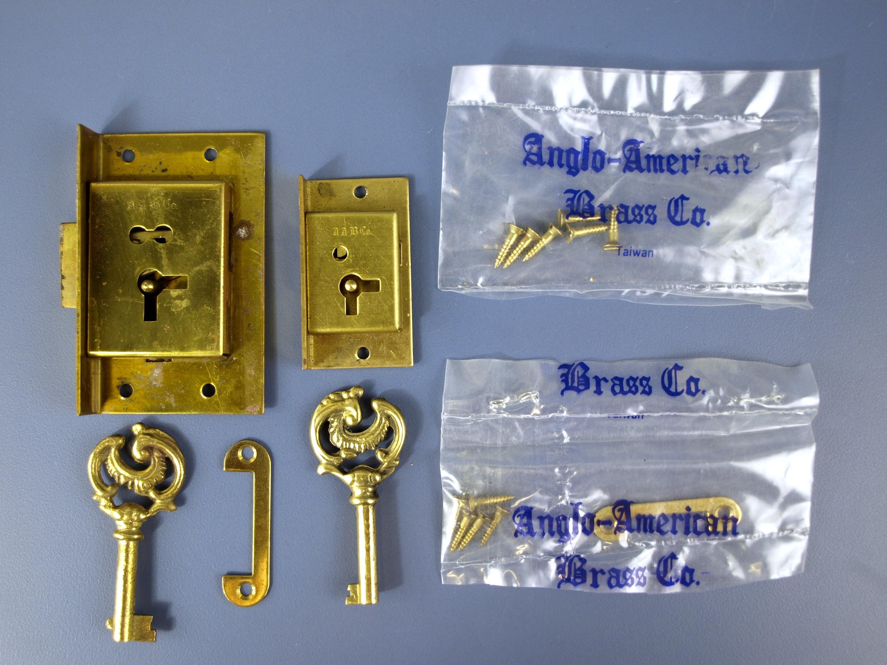 Vintage Surface Mounted Mortise Locks 2" & 3" by Anglo American Brass ...