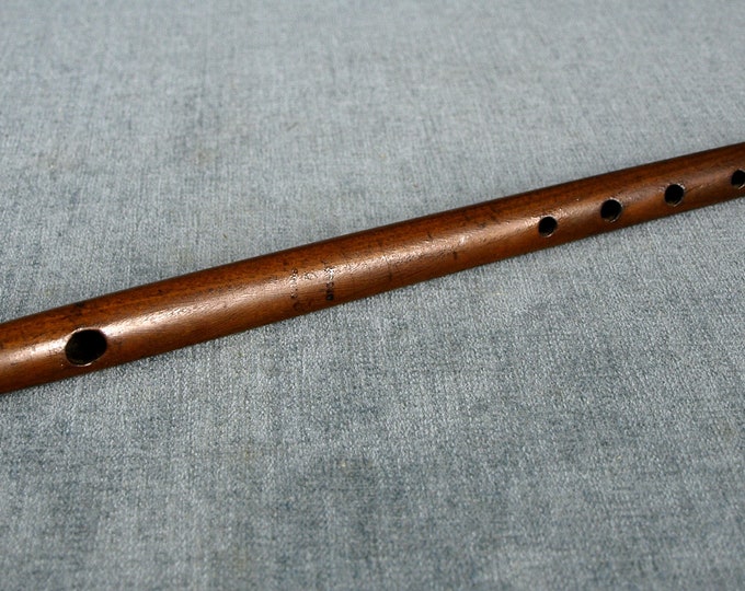 Antique George Cloos Crosby Rose Wood Fife Flute Woodwind Instrument ...