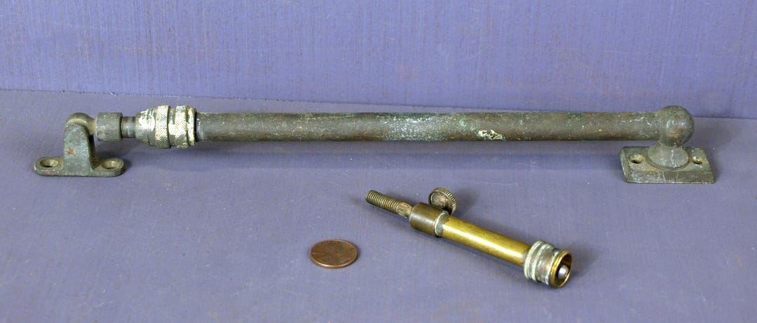 Antique 10" Brass Hinged Casement Window Opener / Stay - PLUS ...