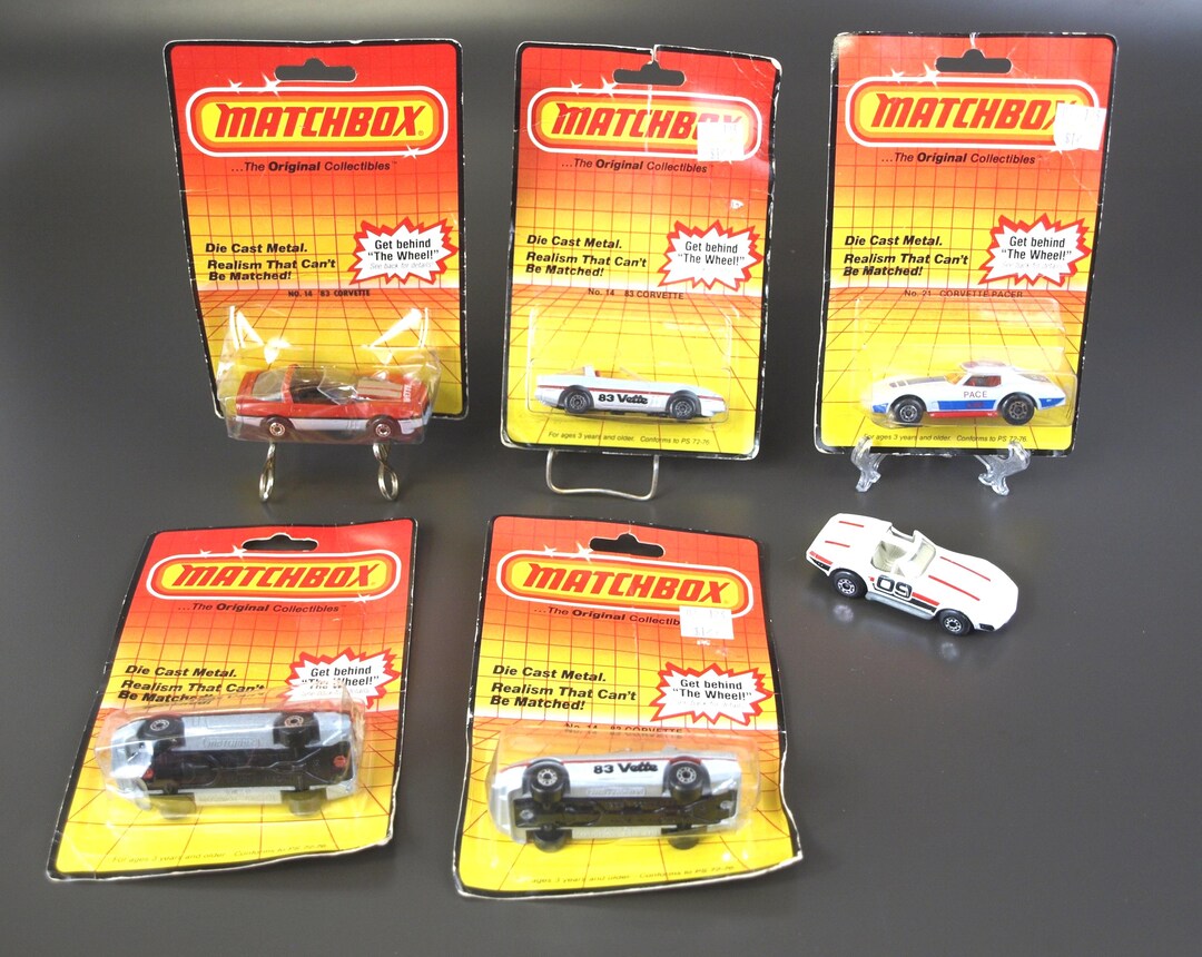 Vintage 1983 Matchbox Corvettes in Original Packaging PLUS 1 Loose 1979 ...