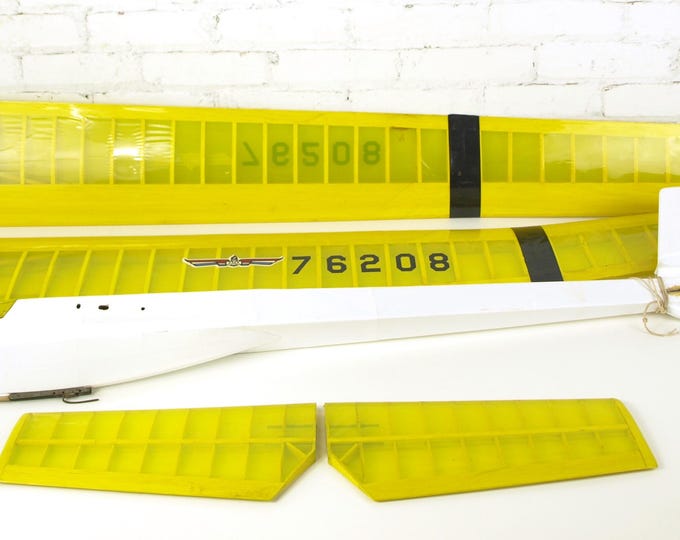 Vintage RC Model Glider Plane With AMA 76208 and Snoopy Stickers and ...