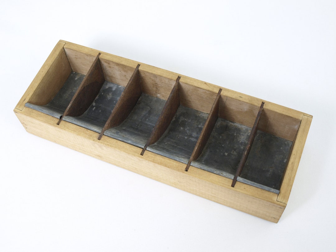 Antique Wooden Cash Register / Small Parts Drawer With Wood Dividers ...