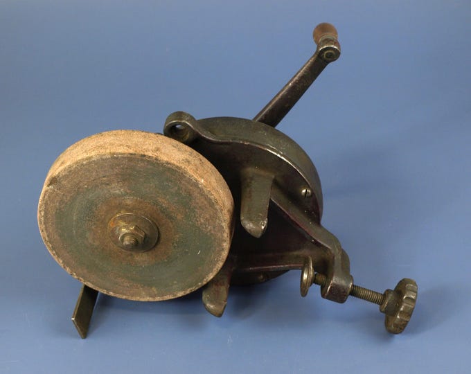 Antique Modern Grinders Mfg Co Model J5 Cast Iron and Stone Wheel Hand ...