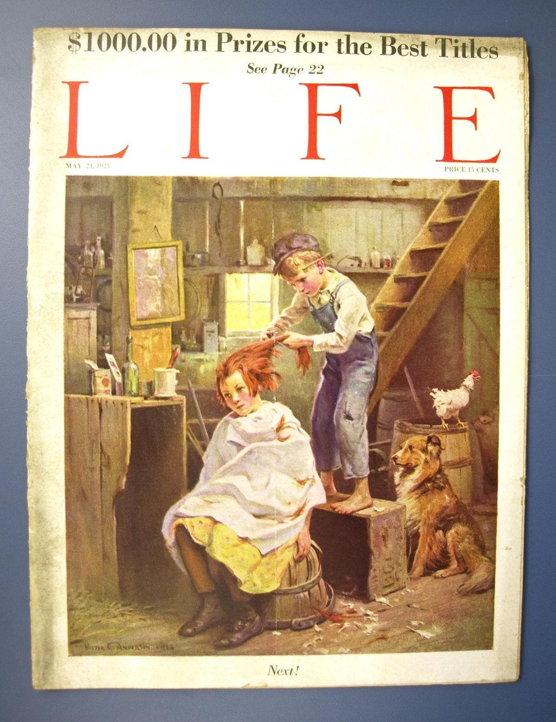 Life Magazine, May 24, 1923 W/ Cover Illus. by Victor C. Anderson - a ...