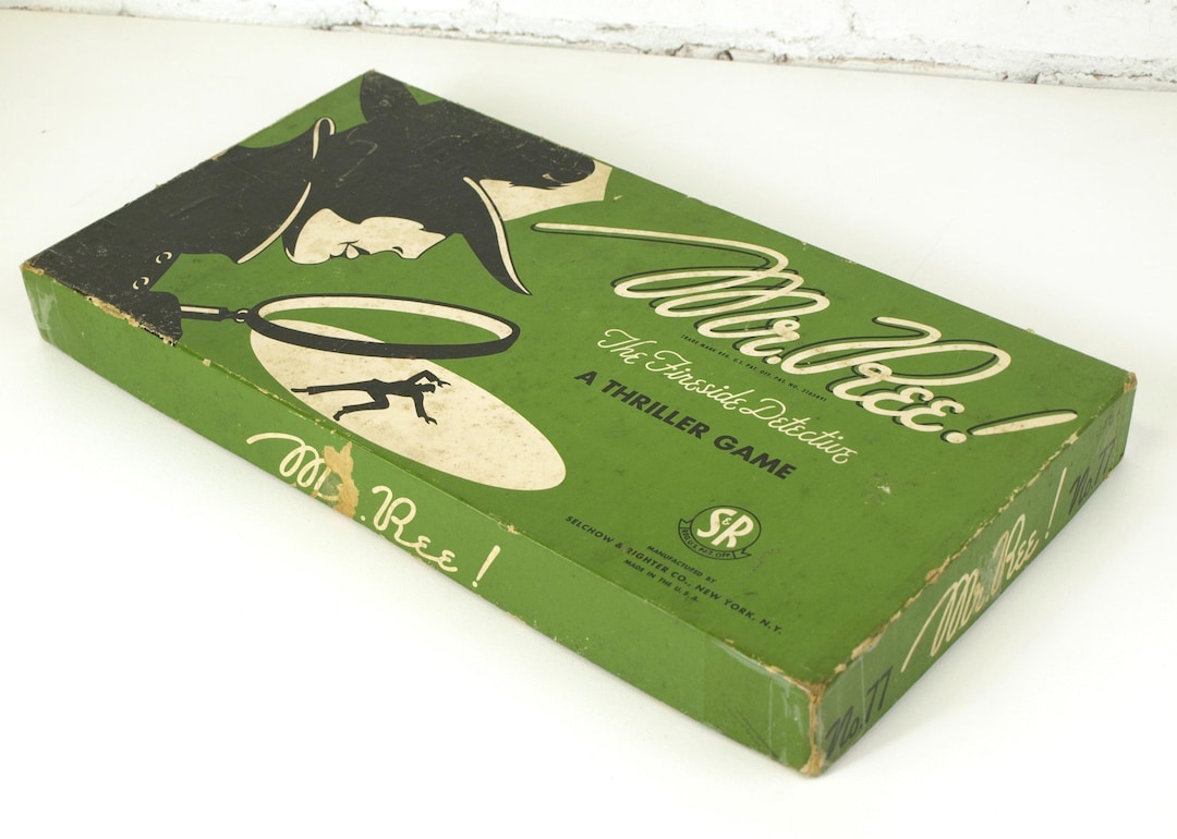 Vintage Mr. Ree the Fireside Detective, A Thriller Game by Selchow ...