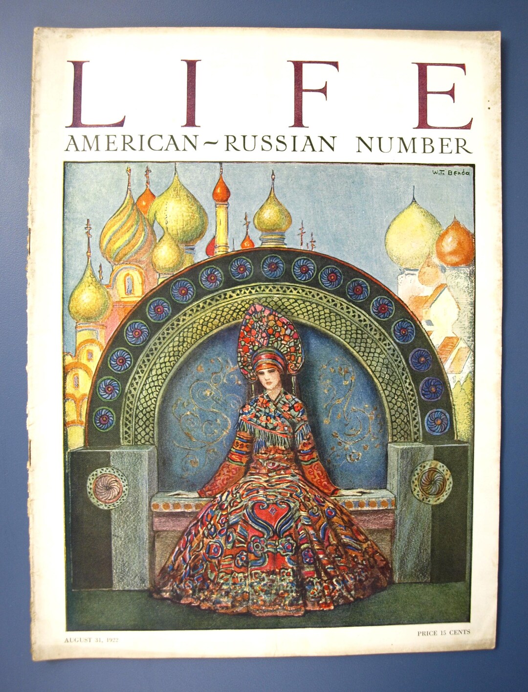 Life Magazine, August 31, 1922 American-russian Number W/ W.T. Benda ...