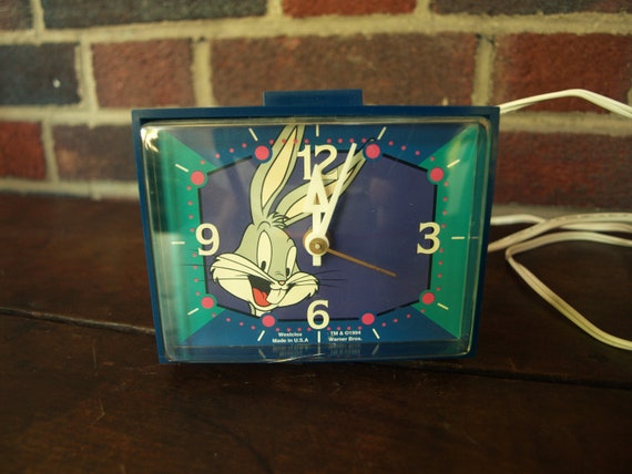 Vintage Bugs Bunny Alarm Clock by Westclox Warner Brothers | Etsy