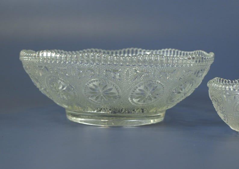 Vintage Brockway Glass American Concord Pattern Clear Depression Glass ...