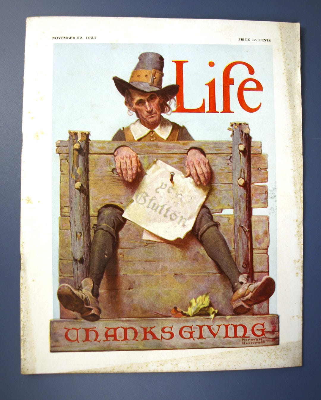 Life Magazine, November 22, 1923 Thanksgiving Issue W/ Norman Rockwell ...