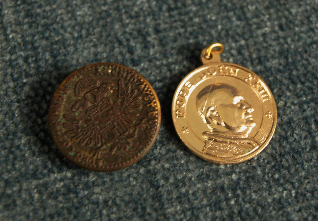 Burg Co TYR 1780 Archid Aust Dux Copper Button and Pope John XXIII Our ...