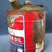 Vintage Large Metal Unico SAE 10 Motor Oil Can - Five U.S. Gallons ...