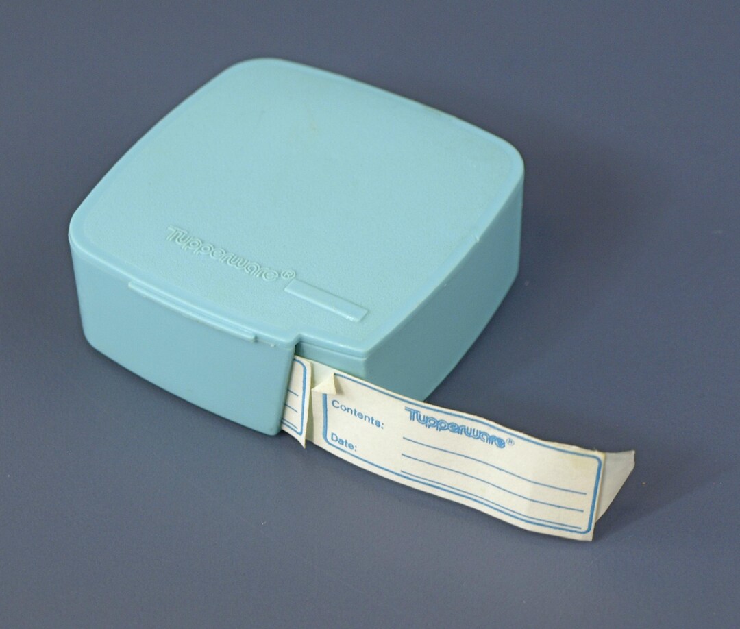 Vintage Tupperware Label Container W/ Labels - Freezer & Jar Labels on ...