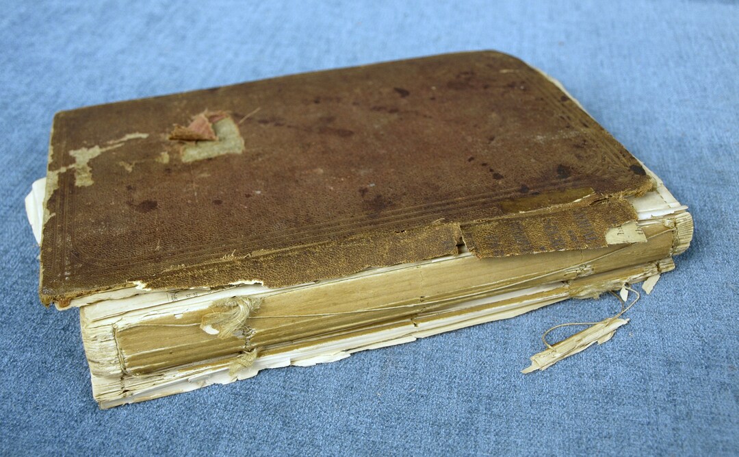 Antique Personal Scrapbook Inside the Bureau of Statistics - Book Date ...