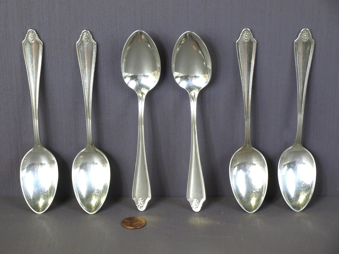 Antique 1912 Oneida Community Plate Silver Plate Teaspoons in Georgian ...