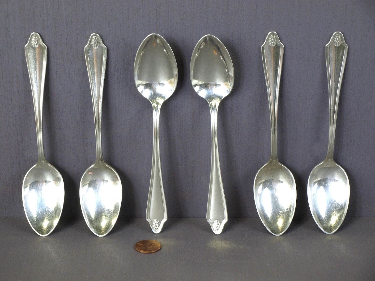 Antique 1912 Oneida Community Plate Silver Plate Teaspoons in Georgian ...