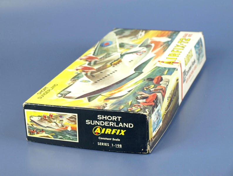 Vintage Short Sunderland Airfix-72 Scale Kits Box Containing 4 Partial ...