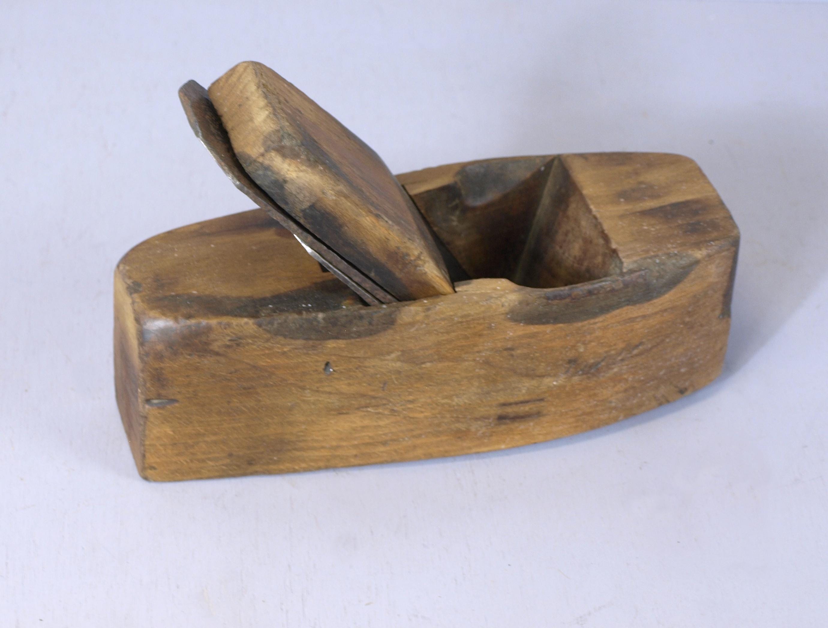 Antique Coffin Wood Block Plane With W. Butcher Cast Steel Blade ...