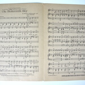 Ole Buttermilk Sky 1946 Sheet Music for Canyon Passage Film - Music Carmichael / Brooks Starring ...