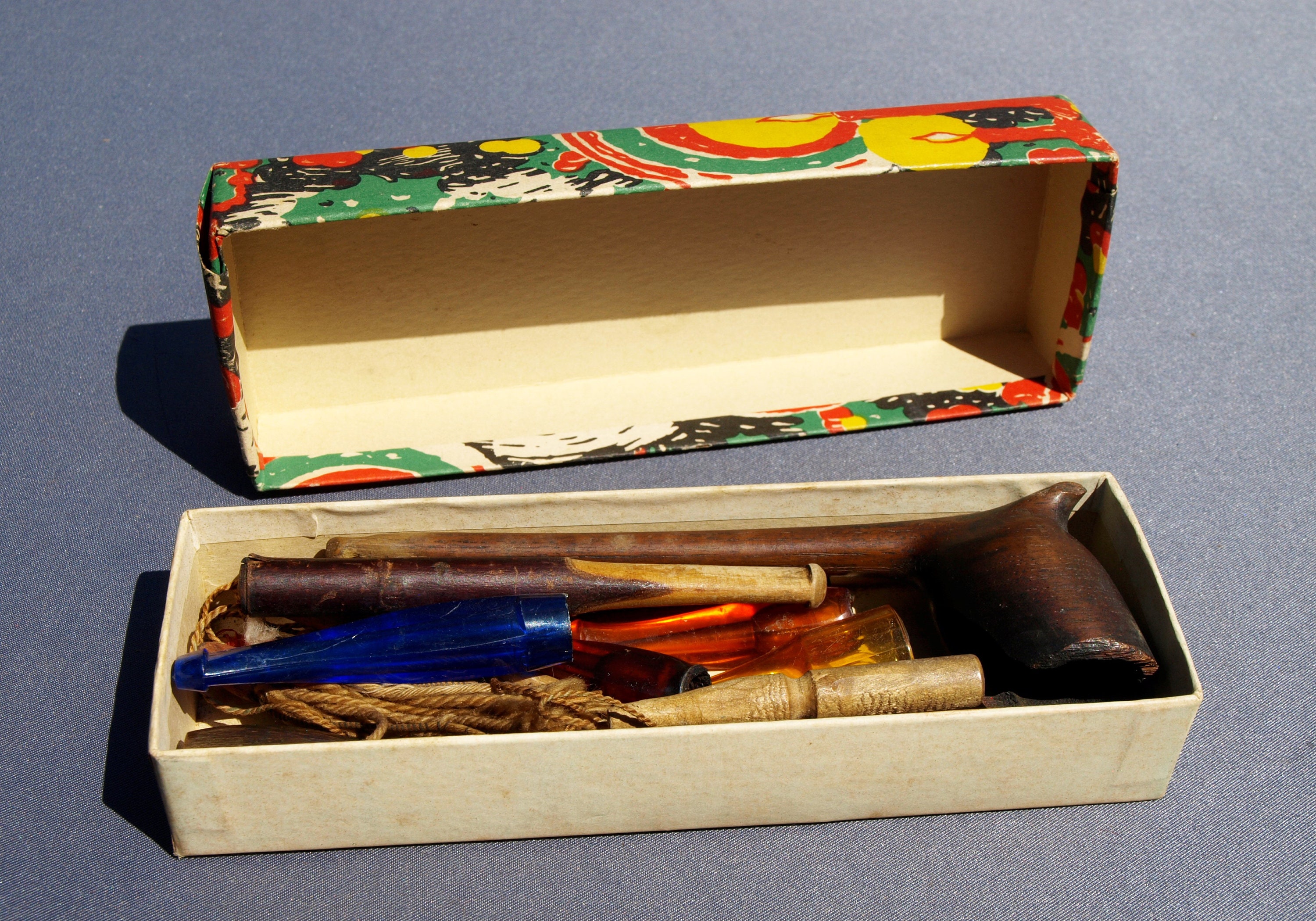 Vintage Tobacco Pipe and Pipe Filters Tobacciana in Wood and | Etsy