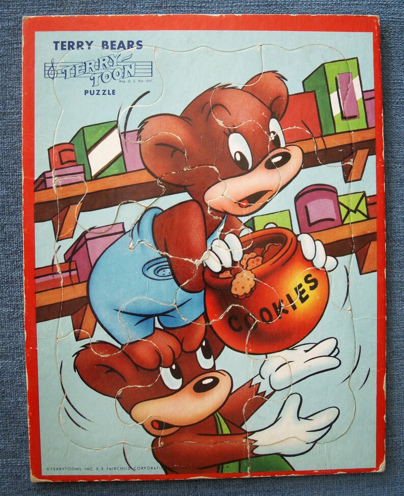 Terry Bears Terry-toon Frame Tray Puzzle by Terrytoons Inc | Etsy