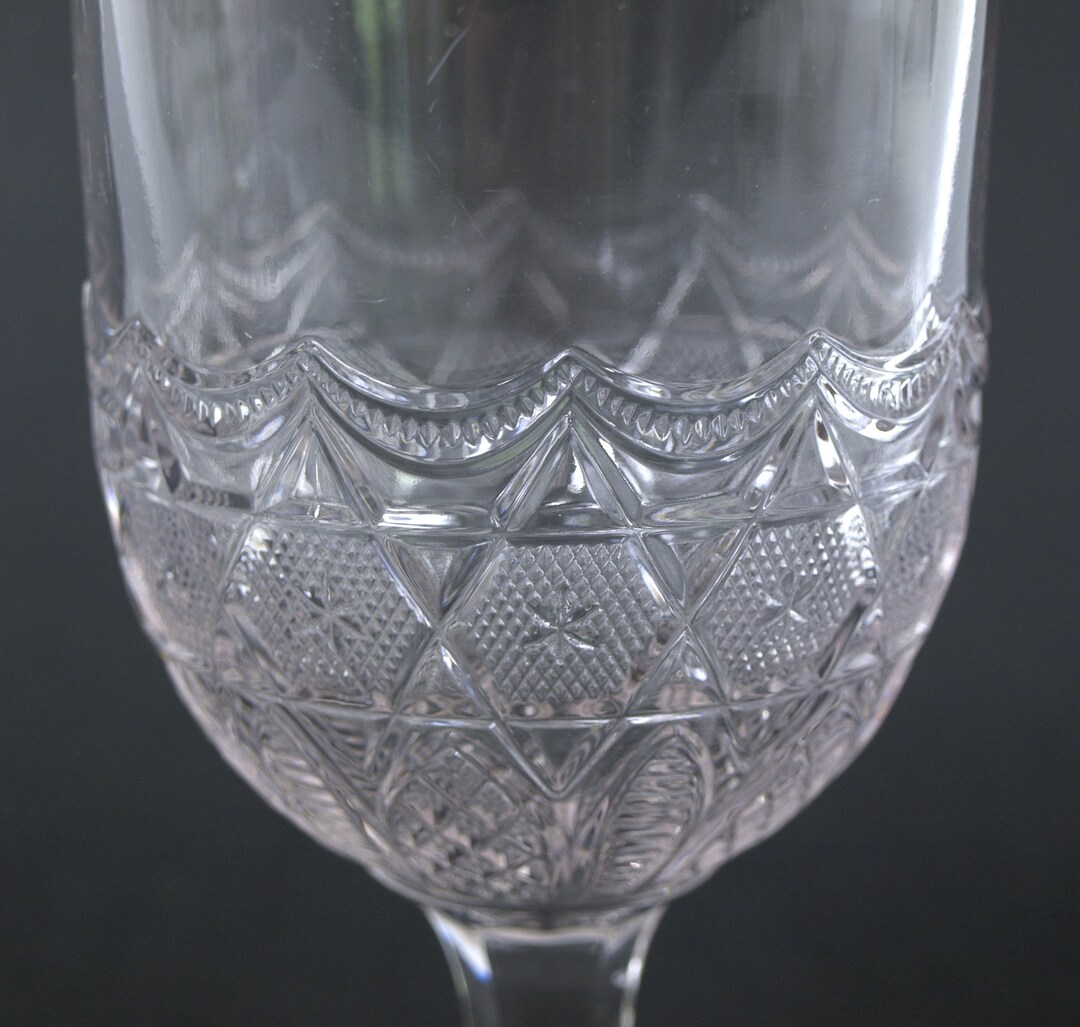 EAPG, Antique Goblet by Bryce "star in Honeycomb Clear" Pattern - Circa ...