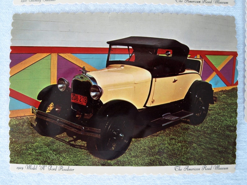 Vintage Automobile Car Postcards by Dexter Supreme Press Set | Etsy