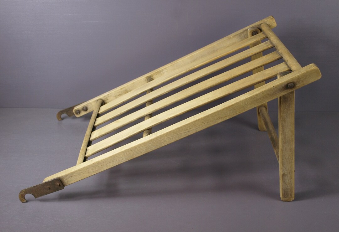 Vintage Wooden Folding Wash Basin Tub Stand Part, Circa 1940's All Wood ...