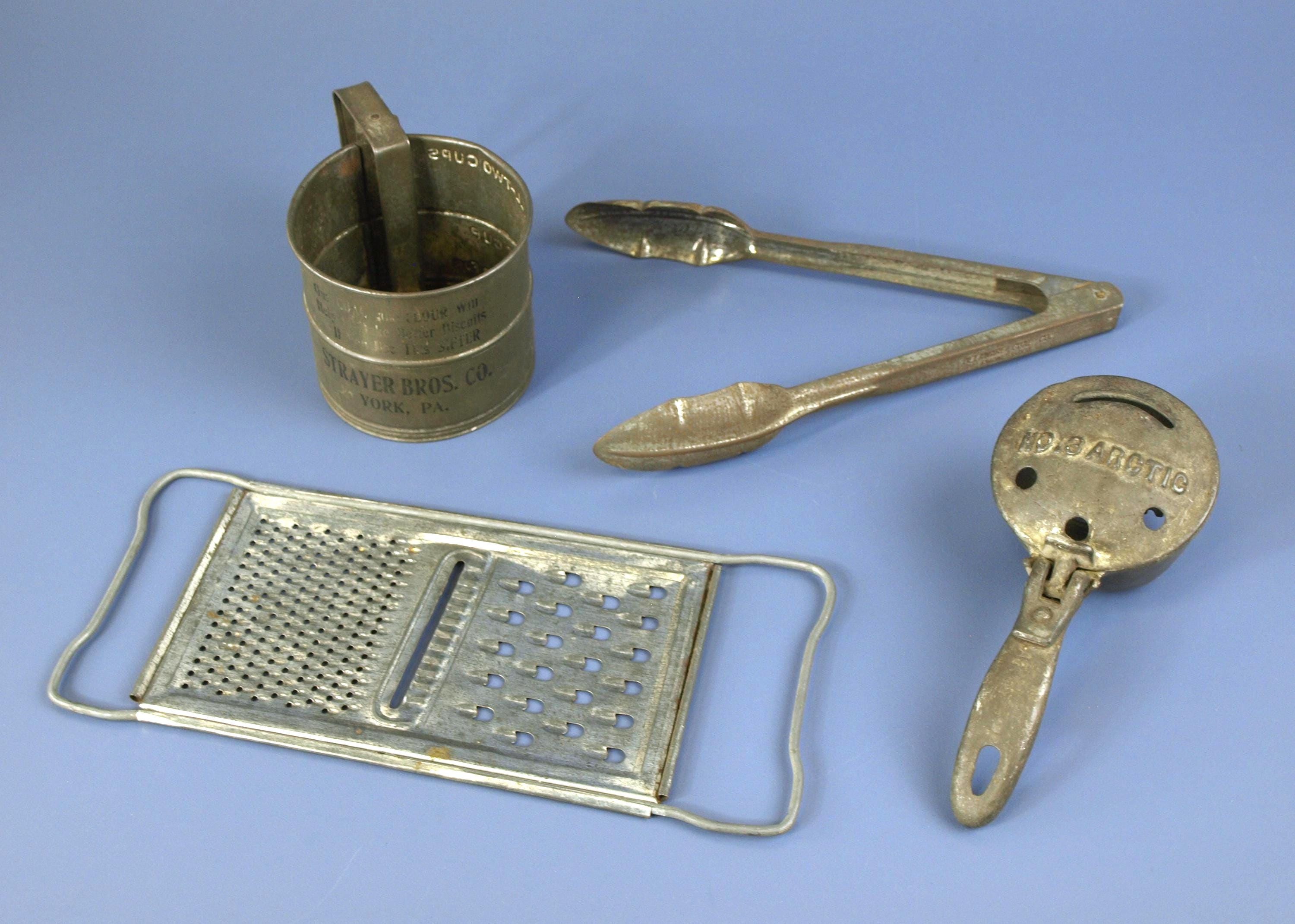 Vintage / Antique Kitchen Utensils, Circa 1920-1950's - Sifter, Ice ...