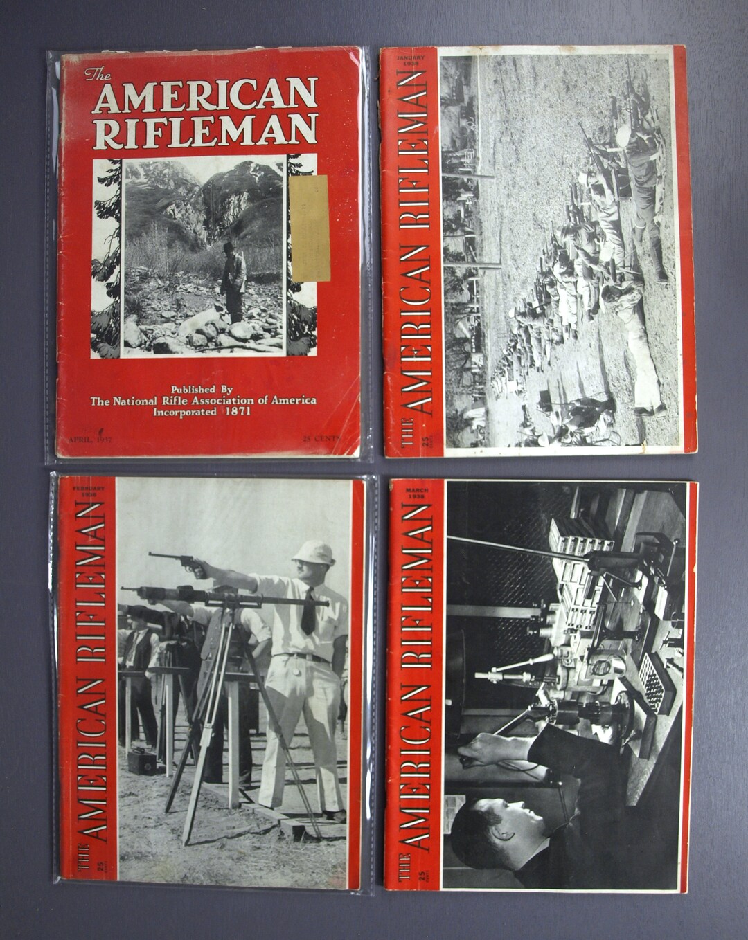Vintage WW2 Era the American Rifleman NRA Magazine April 1937 / January ...