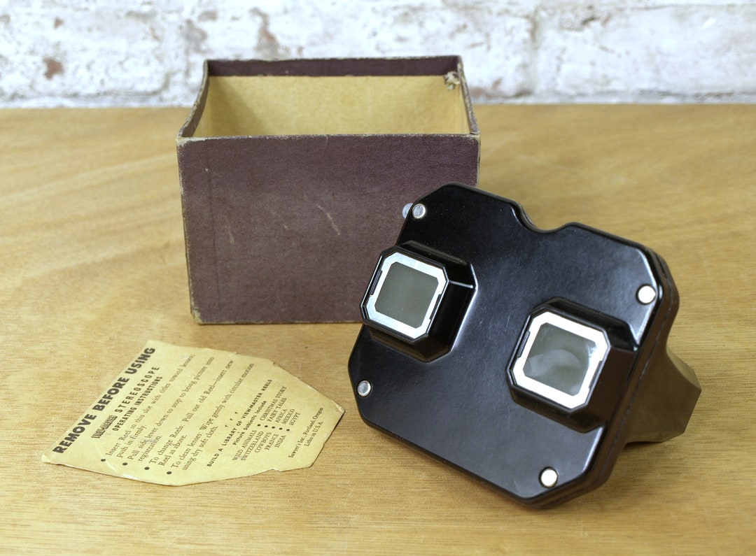 Vintage Sawyer's Bakelite View Master Stereoscope in Original Box (no ...