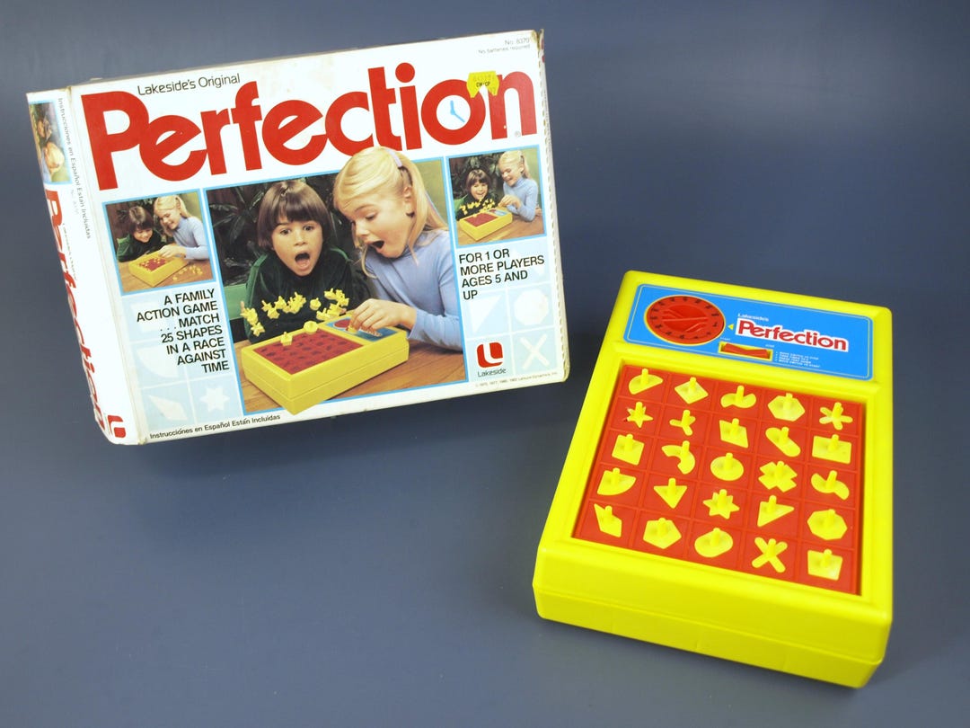 Vintage 1982 Lakeside's Original Perfection Board Game No. 8370 - Ages ...