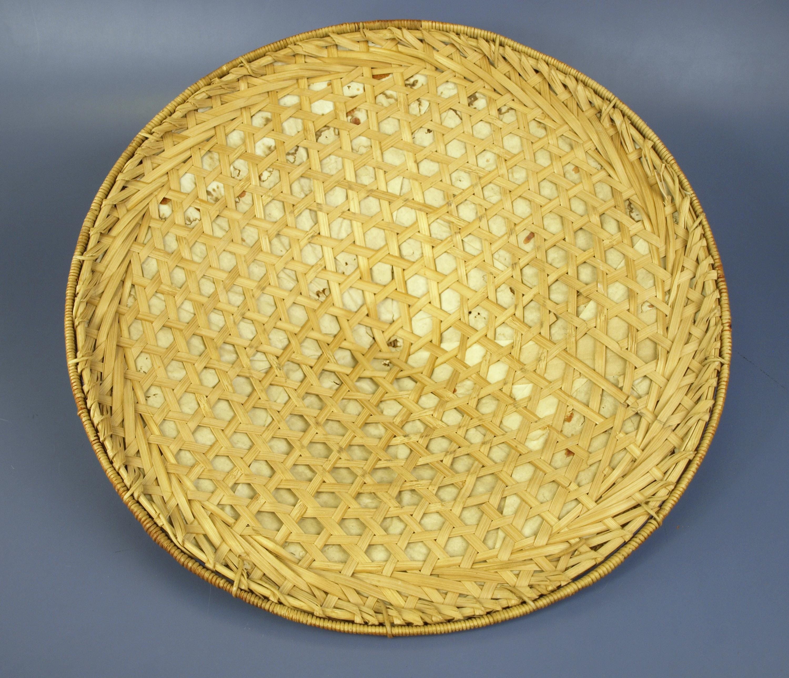 Vintage Asian Bamboo Conical Hat Used for Rice Paddy Farming and Other ...