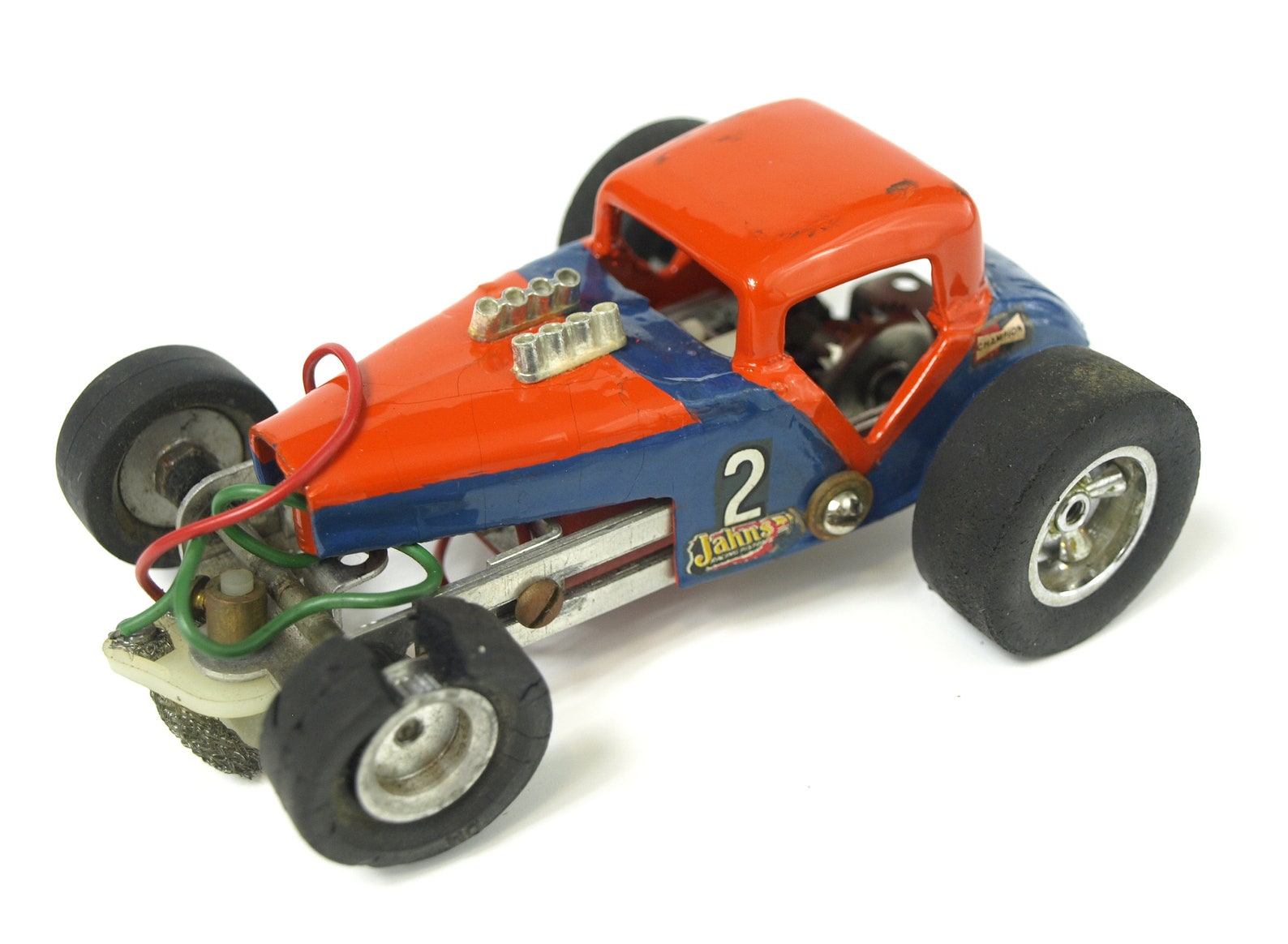 Vintage Large 1/24 Scale Slot Car Chassis and Motor With Vintage Stock ...