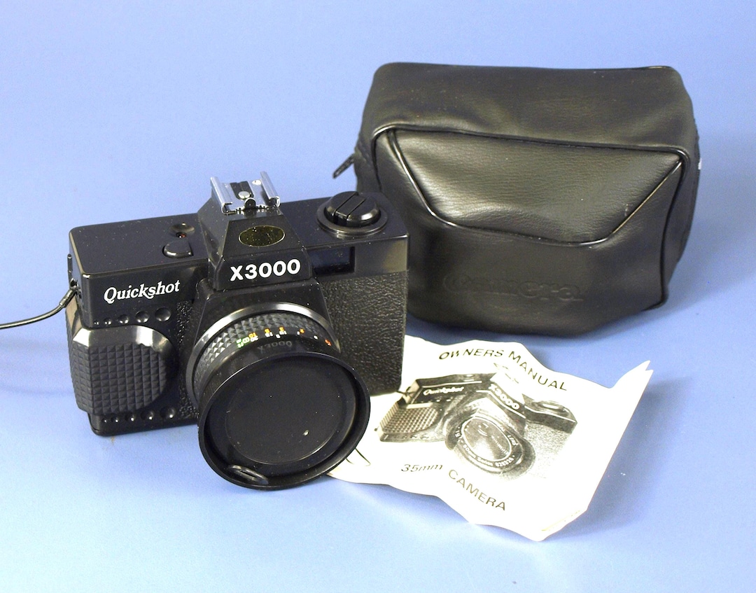 Vintage Quickshot X3000 Plastic Point and Shoot 35mm Film Camera 50mm ...