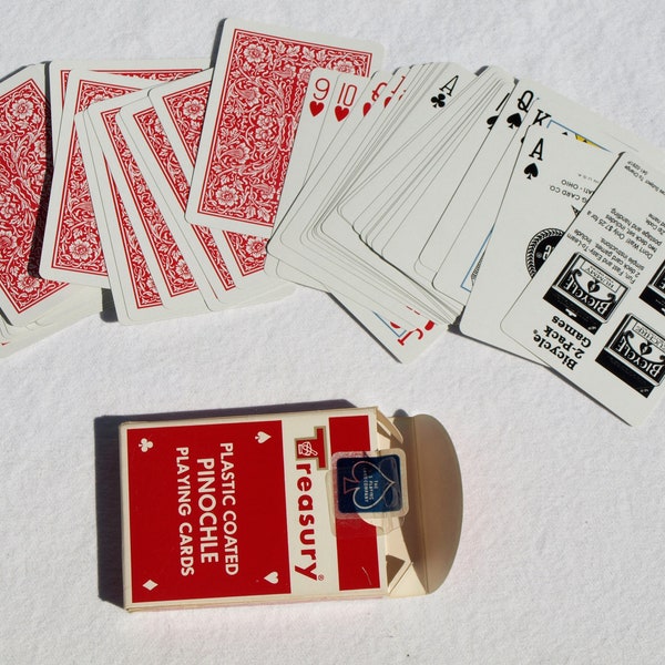 Plastic Pinochle Playing Cards - Etsy